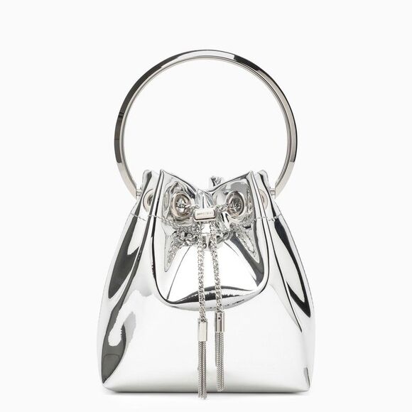 Jimmy Choo | Bags | Jimmy Choo Bon Bon Silver Bucket | Poshmark